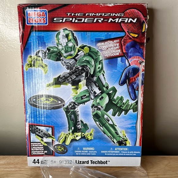 Mega Bloks | Toys | Mega Bloks The Amazing Spiderman Lizard Techbot New ...